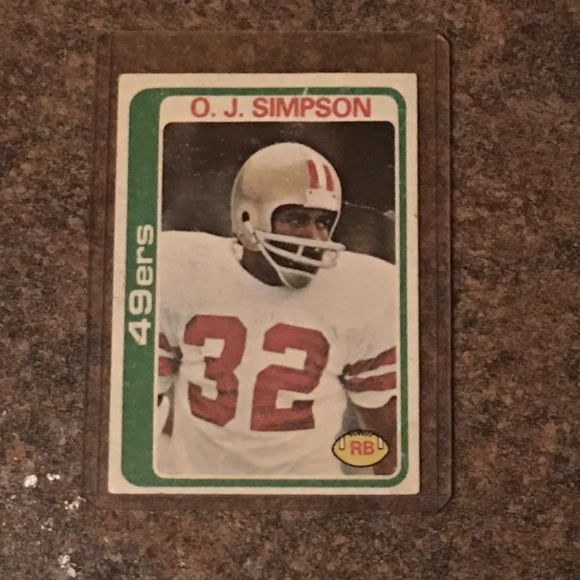 Other | Vintage Oj Simpson Collectors Card | Poshmark